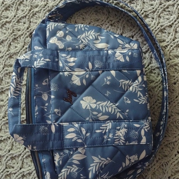 lug | Bags | Lug Dory Mini Blue Floral Crossbody | Poshmark